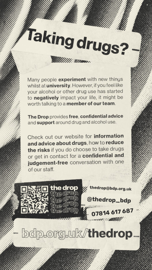 Taking drugs? New outreach campaign in university halls of residence ...