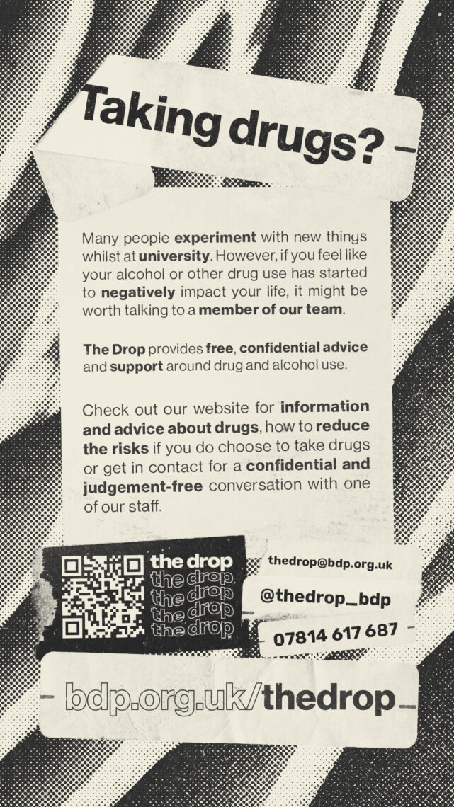 Taking drugs? New outreach campaign in university halls of residence ...